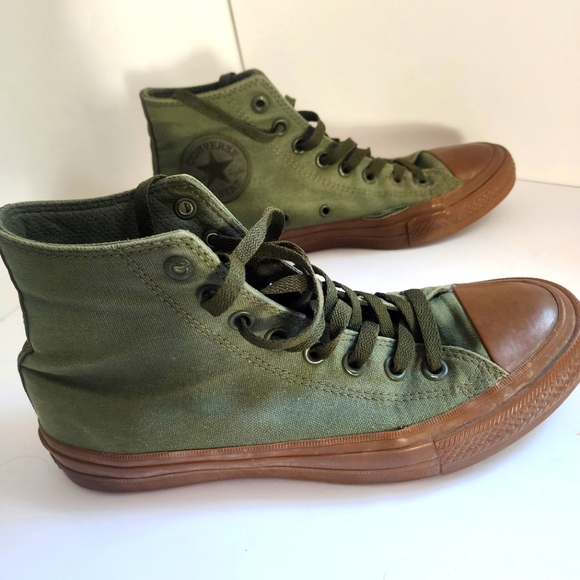 Converse | Shoes | Converse Ctas Pro Mid Cordura Cargo Khaki M 65 W 85 ...